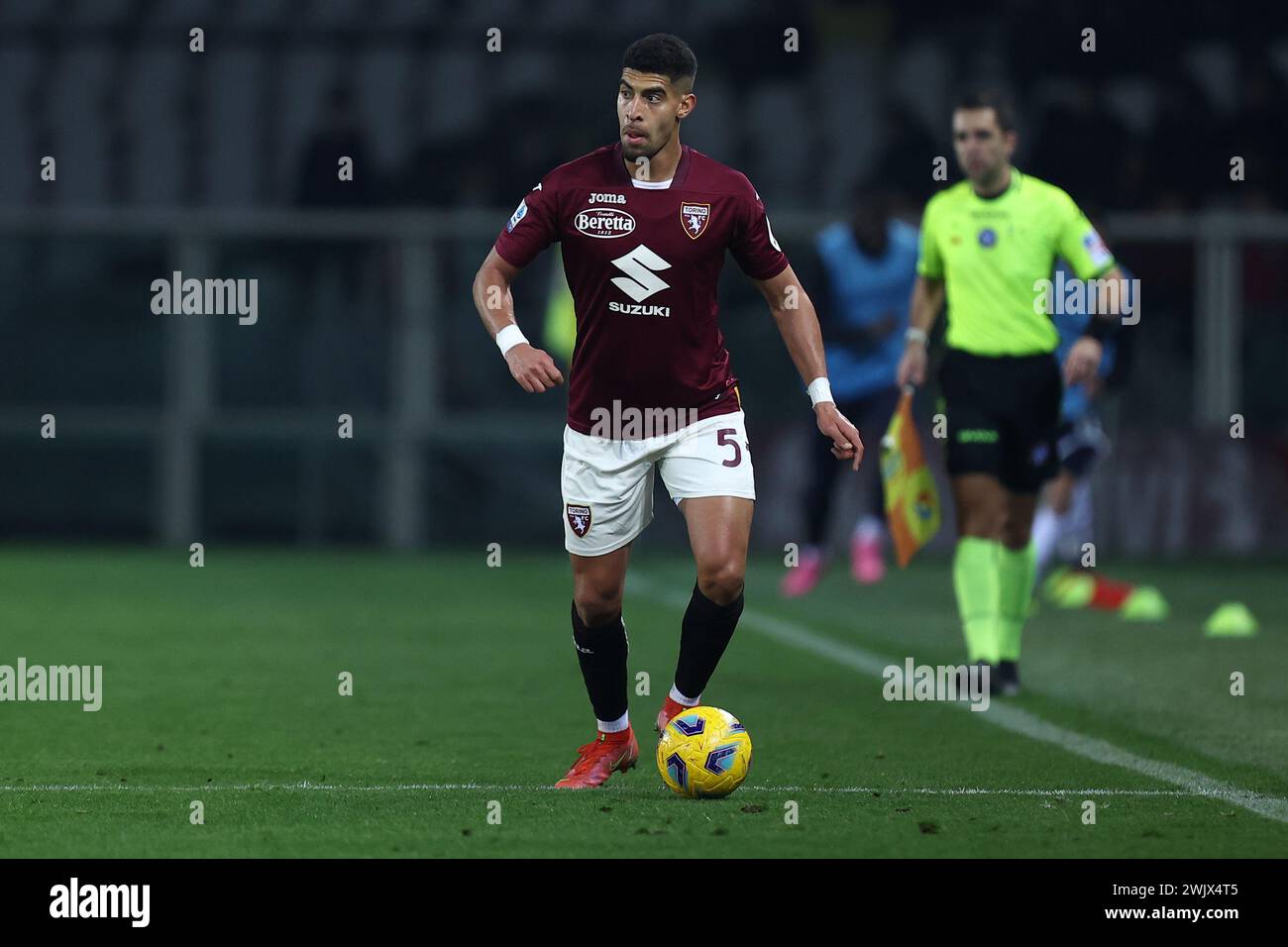 Torino, Italy. 16th Feb, 2024. Adam Masina of Torino Fc in action ...