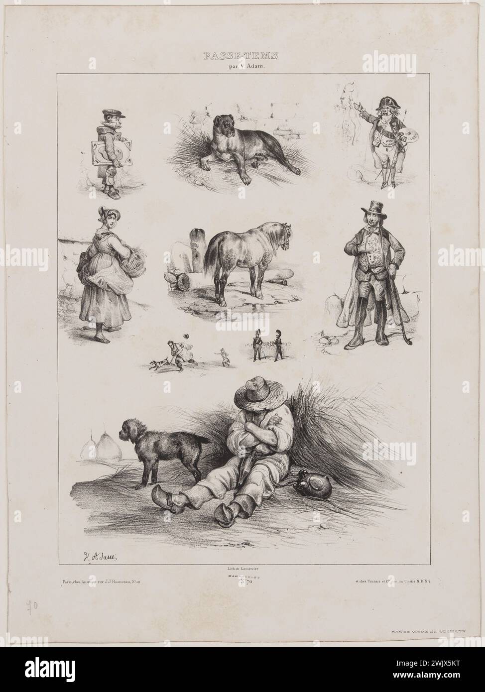 Jean-Victor Adam, known as Victor Adam (1801-1866), French painter and ...