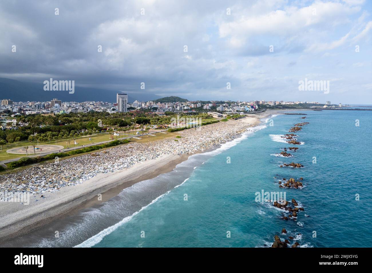Aerial view hualien city taiwan hi-res stock photography and images - Alamy