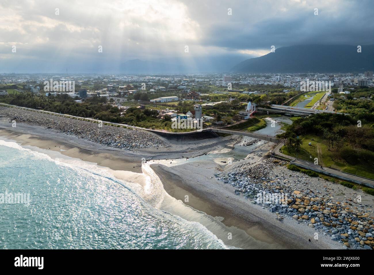 Aerial view hualien city taiwan hi-res stock photography and images - Alamy