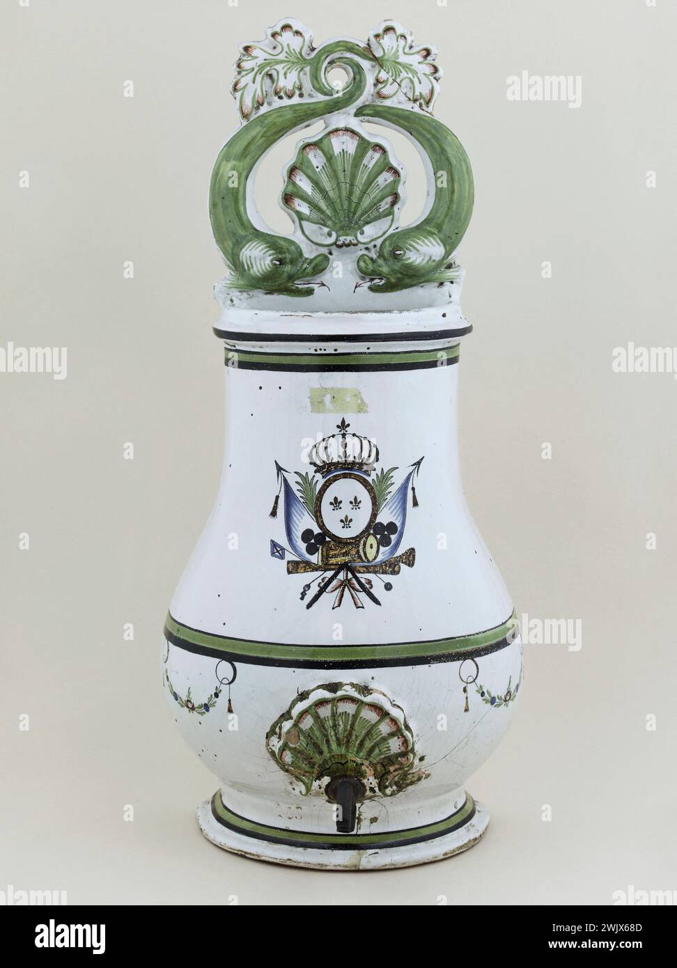 Anonymous. Fountain with flags. Earthenware. 1789-1792. Paris ...