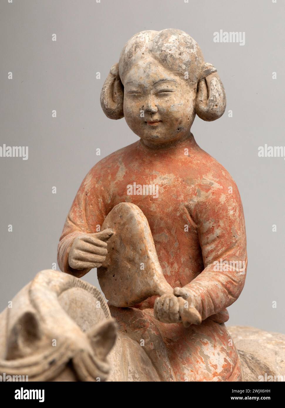 Mingqi: 8 musician riders. Terracotta, with traces of polychromy. Paris ...