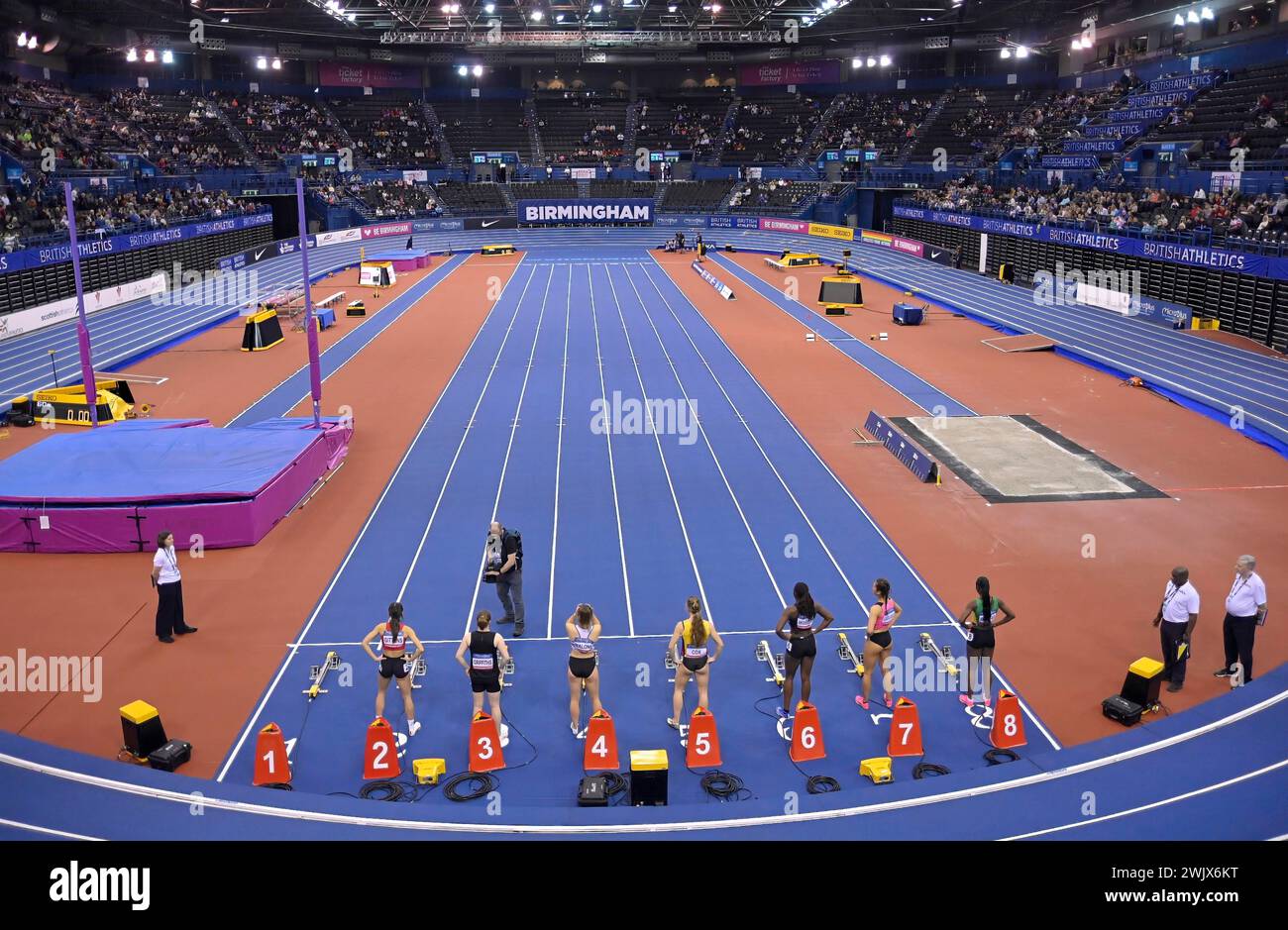 Birmingham England -17-2-2024: Womens 60m Heats at the Birmingham’s ...