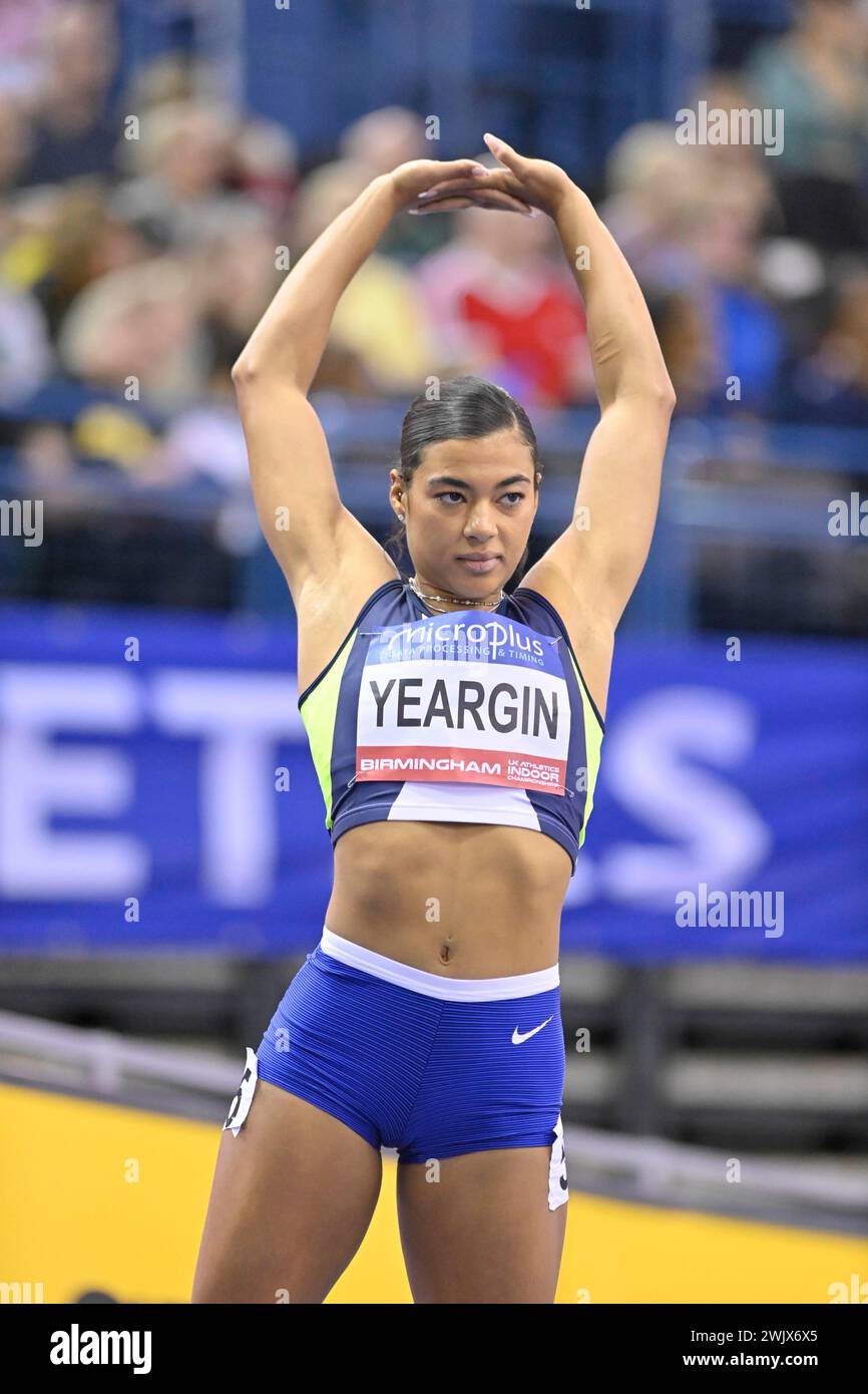 Birmingham England -17-2-2024 : Nicole Yeargin women’s 400m Heats at ...