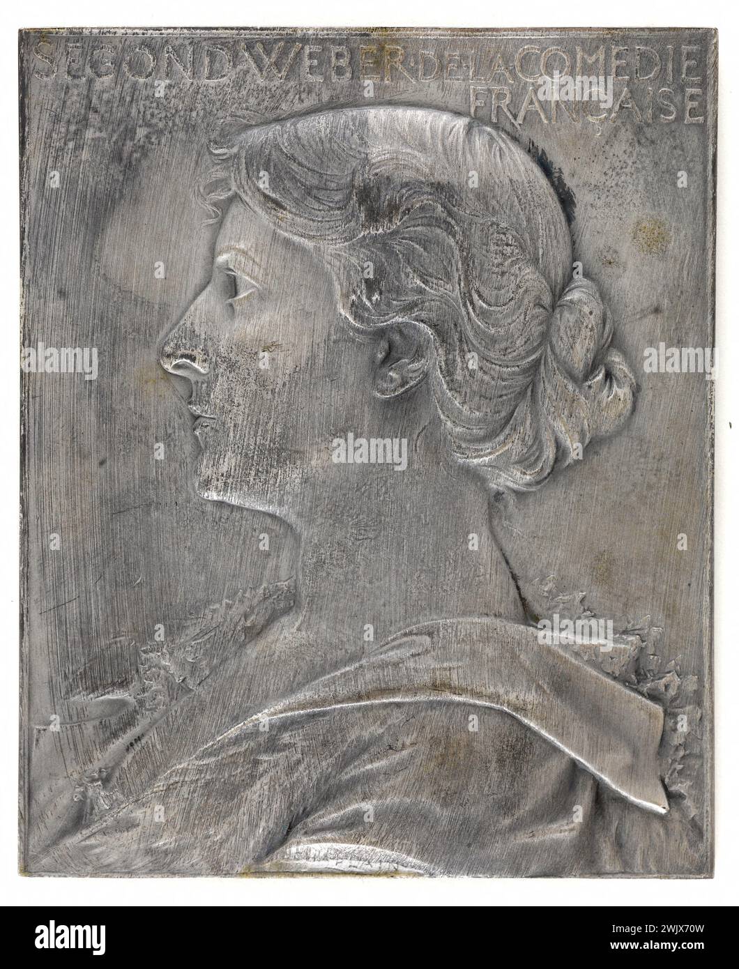 Jules Clément Chaplain (1839-1909). "Medal plate. Mrs. Ségond Weber ...