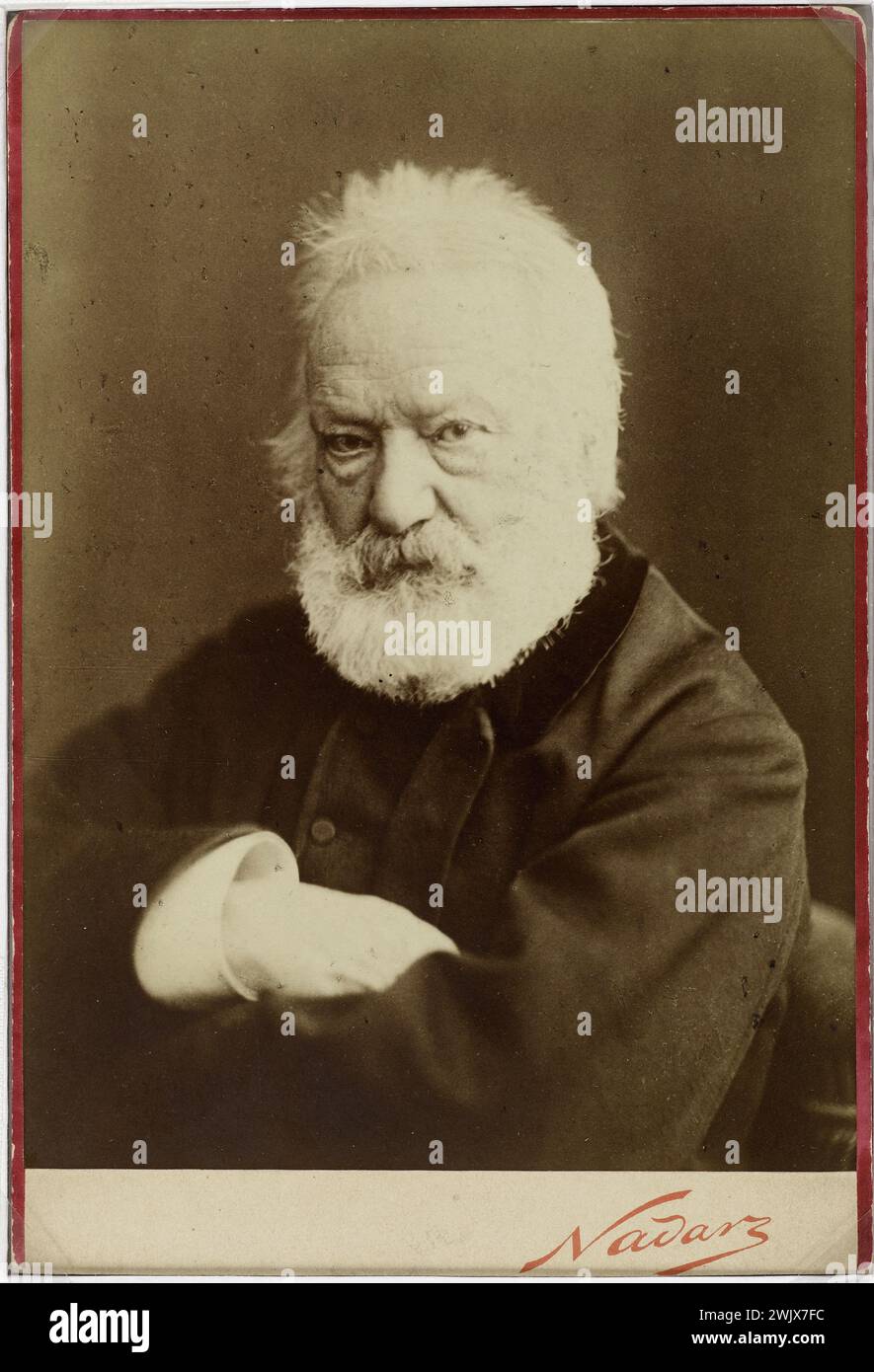 Nadar. Portrait of Victor Hugo. Albumin paper. 1878. Paris, house of ...