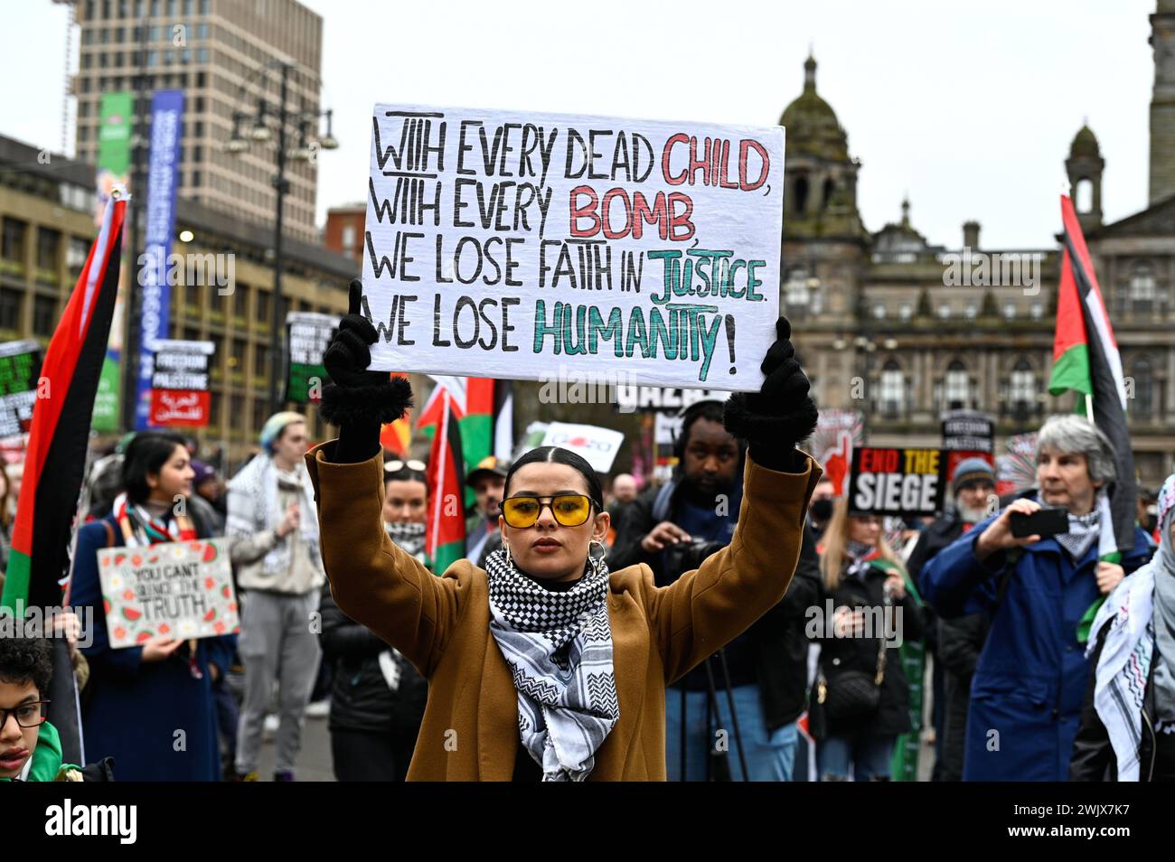 Glasgow gaza march hi-res stock photography and images - Alamy