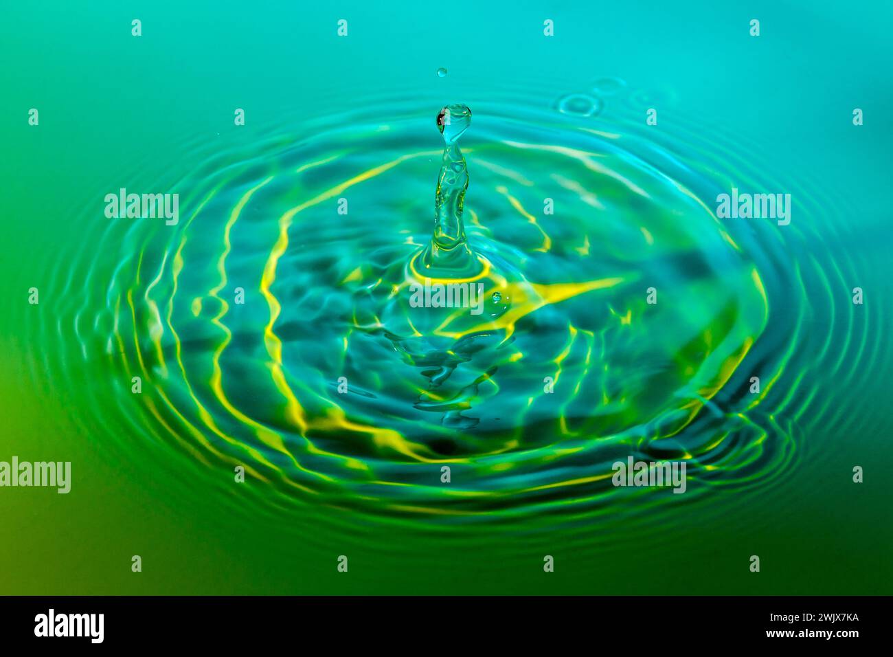 Closeup of a water drop splash Stock Photo - Alamy