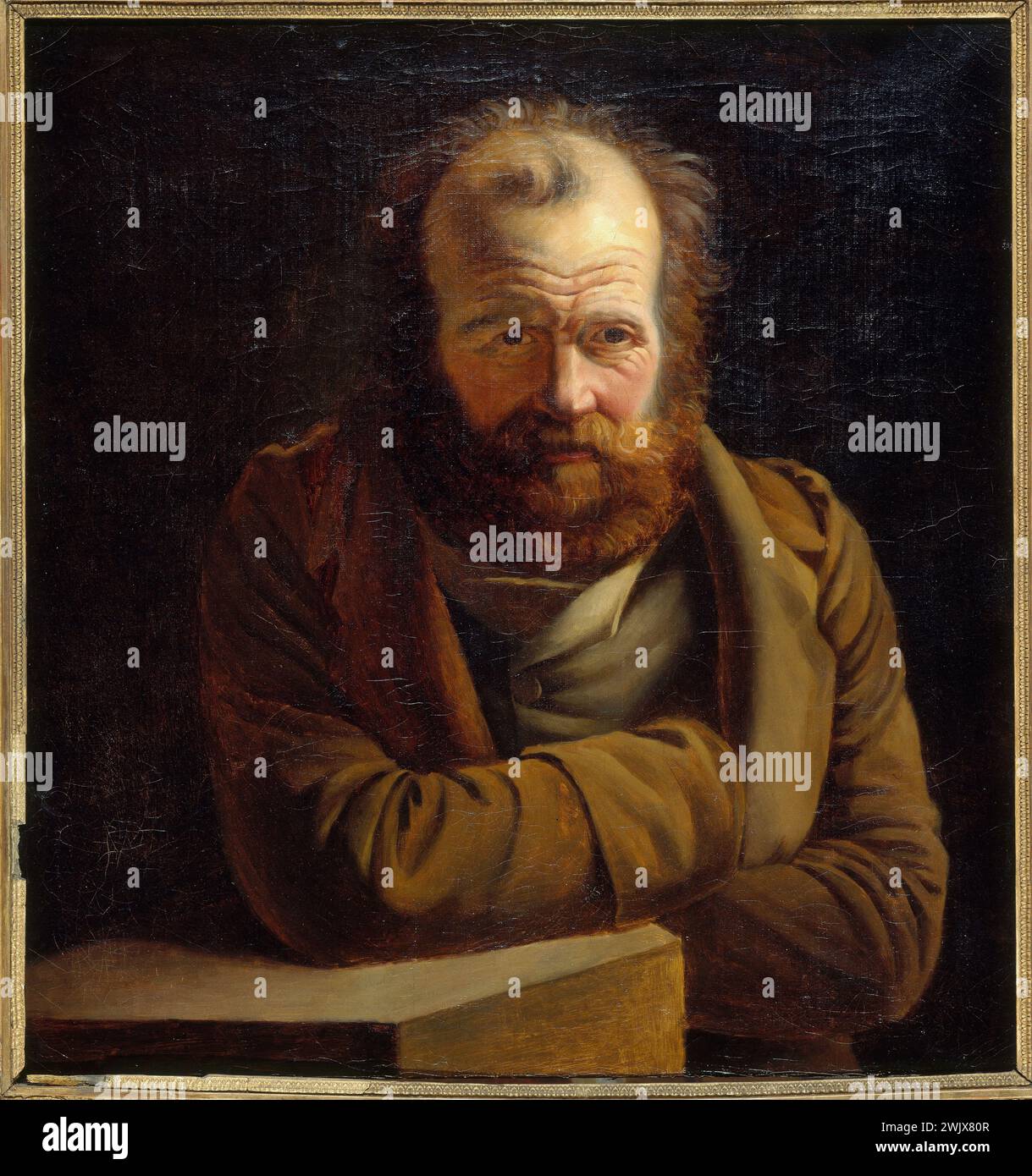 Presumed portrait of Pierre Joseph Proudhon (1809-1865), economist ...