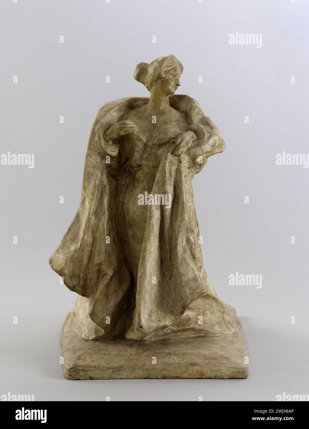 Louis Dejean (1872-1953). Woman with the coat known as La Parisienne ...