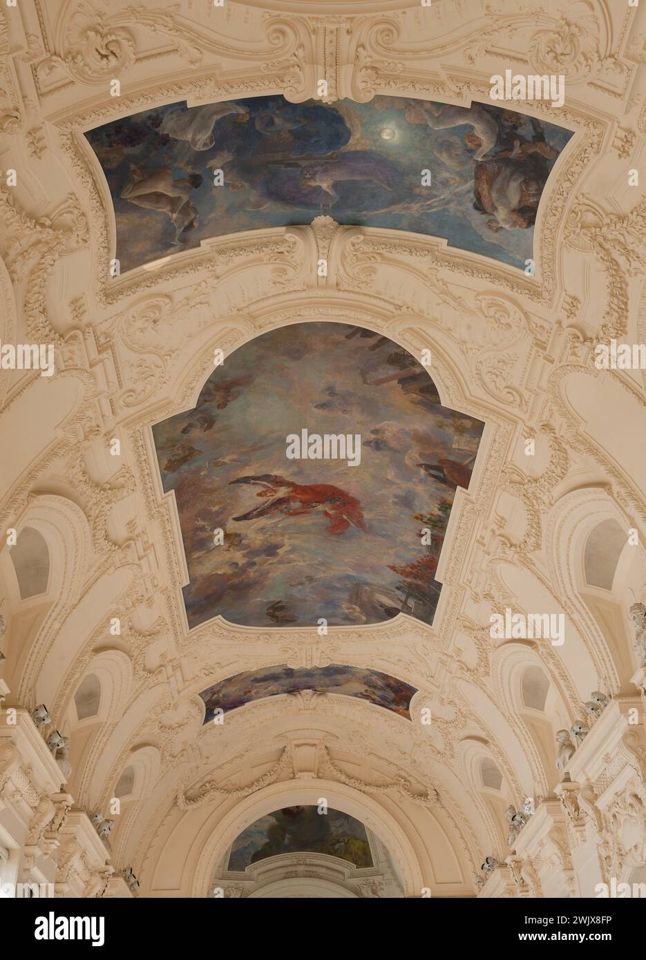 Alfred Philippe Roll (1846-1919). "Ceiling of the southern gallery of ...