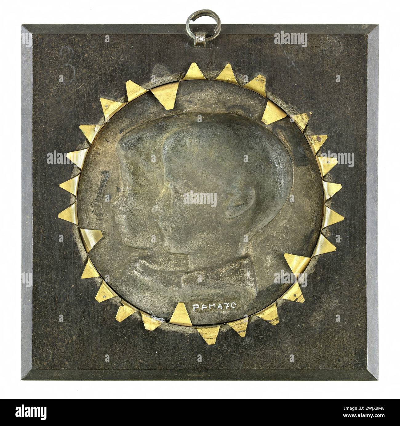 Pierre-Jules Cavelier (1814-1894). Medal plate. Ernest and Henri ...