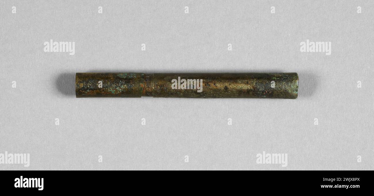 Cylindrical case, fragment (common name), -276. Copper alloy sheet ...