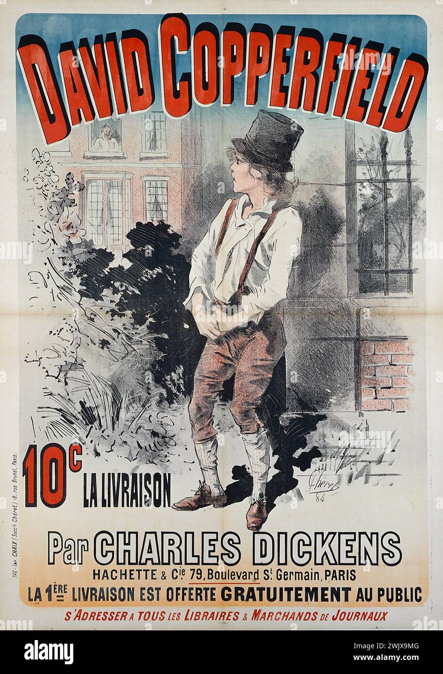 Jules CHERET (1836-1932). Chaix printing. David Copperfield by Charles ...