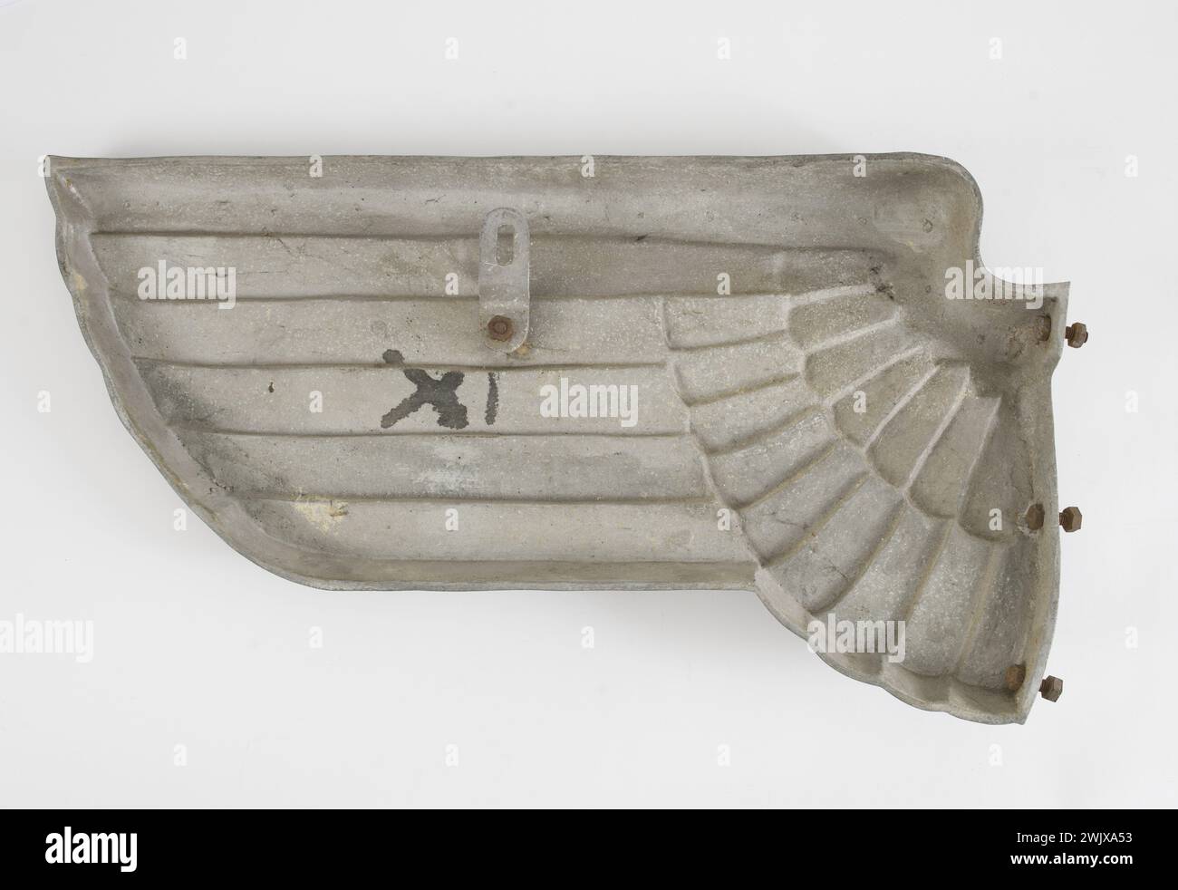 Anonymous, left wing of a large Nazi metal eagle (taken at the Rathaus ...