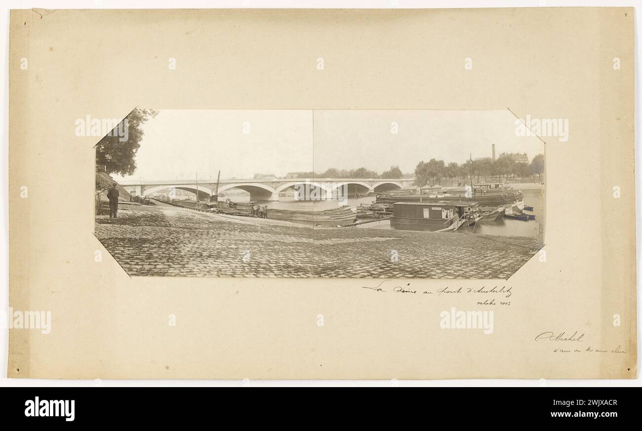 The Austerlitz bridge. Paris (12th arr.). Photograph by C. Michel ...