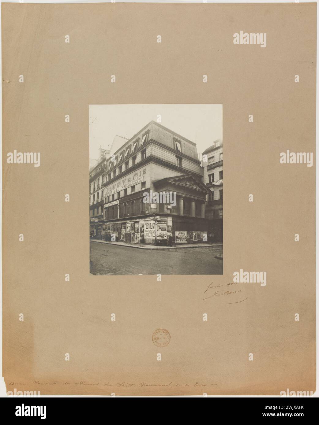 Facade of the old convent of the ladies of Saint-Chaumond, rue de Tracy ...