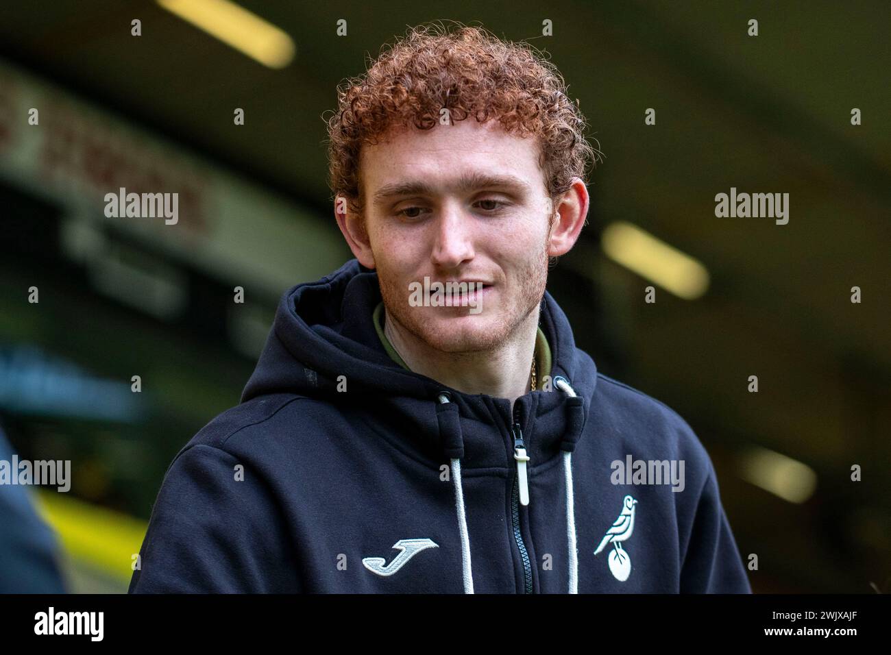Josh Sargent of Norwich City is seen before the Sky Bet Championship ...