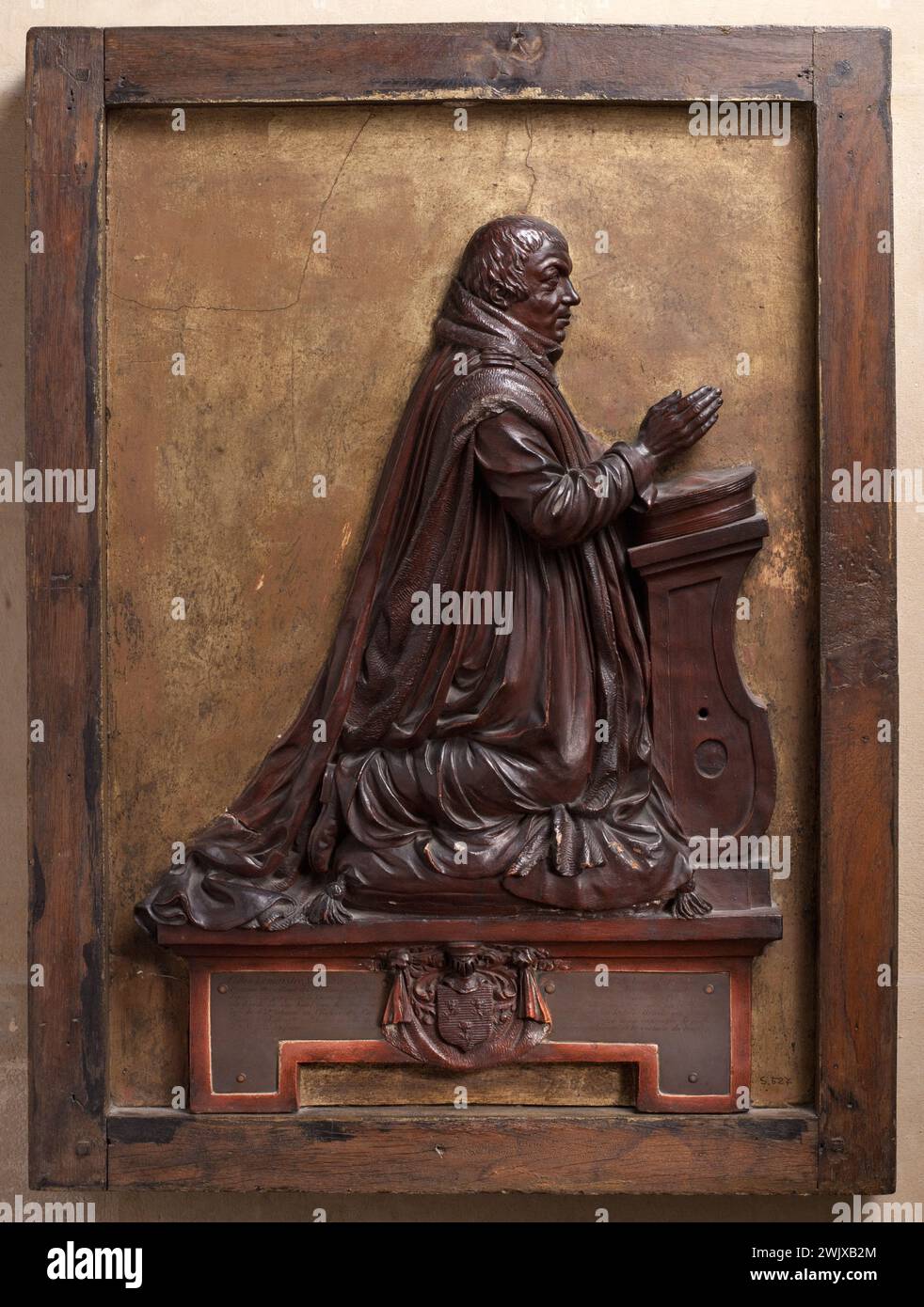 Portrait of Gilles LAMISTRE, lord of Ferrière. Terracotta. Paris ...