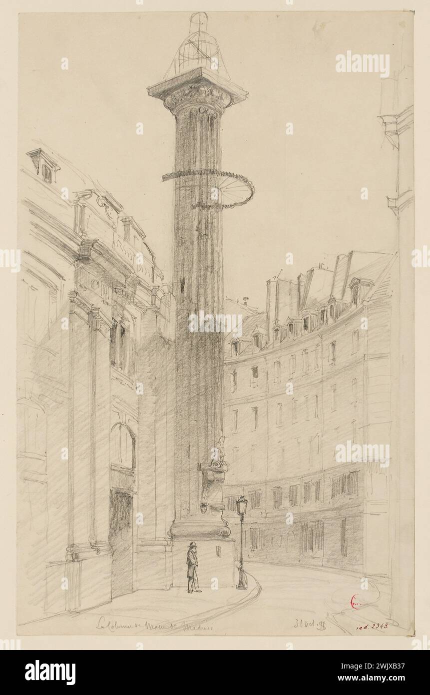 SAFFREY, Henri Alexandre (n. - D.1896), the column of Marie de Médicis ...