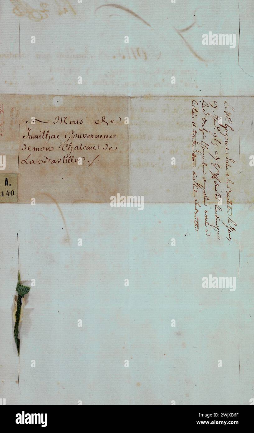 Louis XV, king of France (1710-1774). "Crack letter from Louis XV to ...