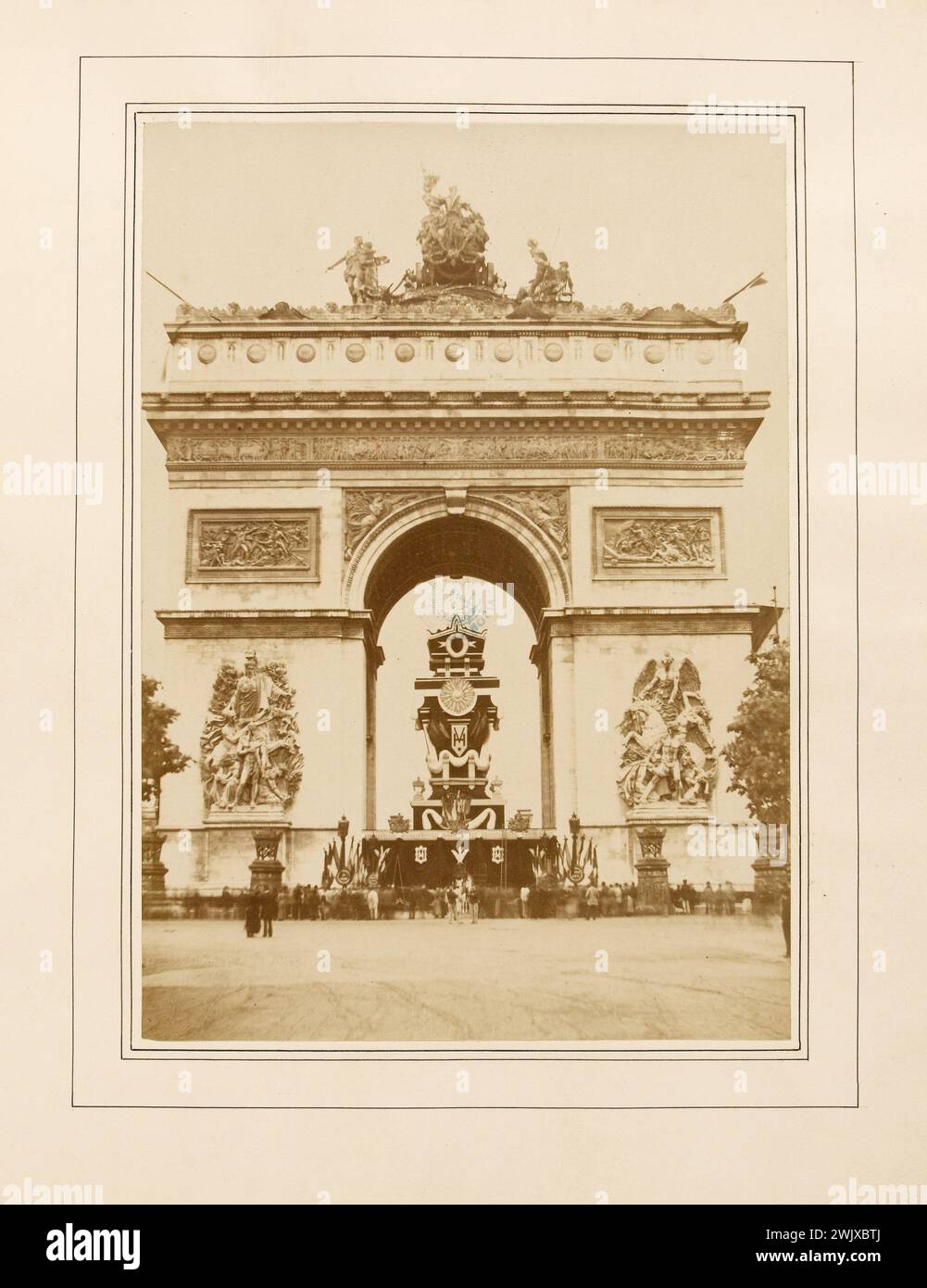 Funeral of Victor Hugo under the Arc de Triomphe ". Anonymous ...