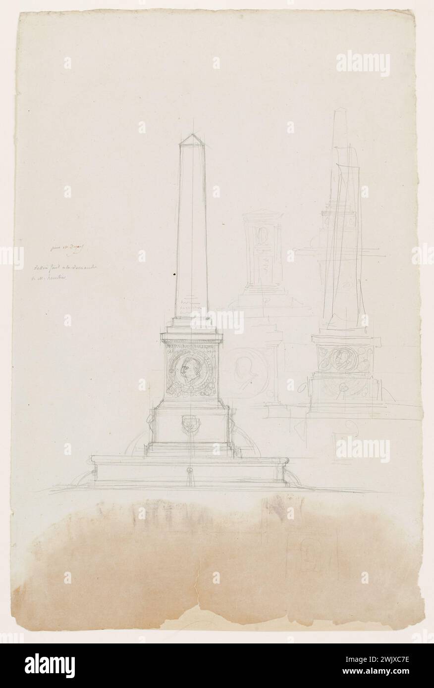 Leclère, Achille-François-René (n.1785-10-29-D.1853-12-23), project of ...