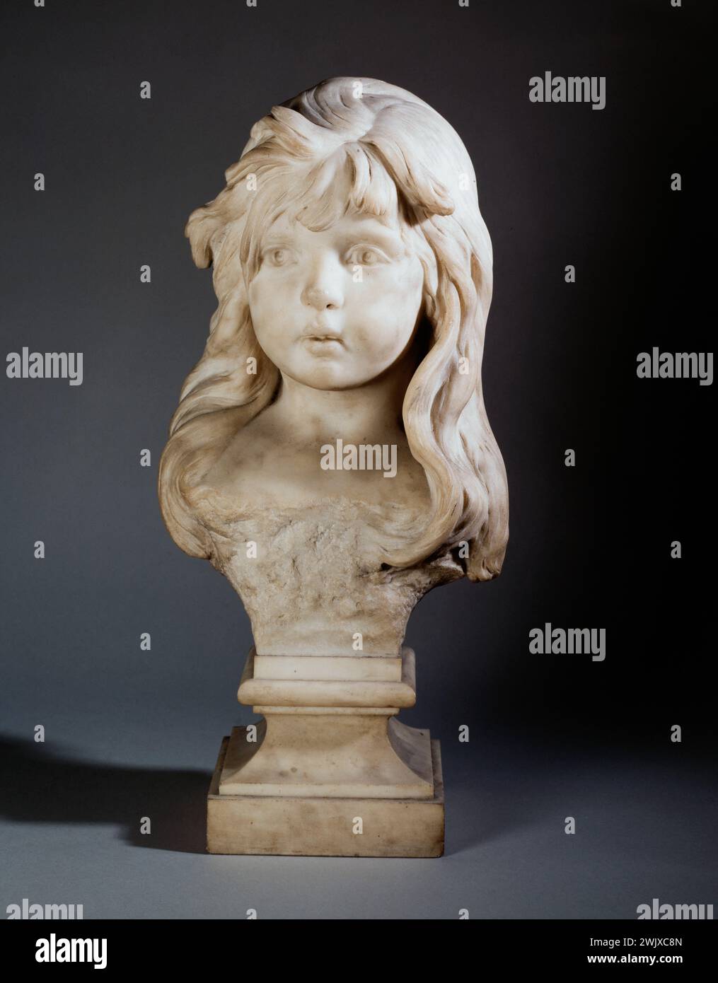 Sarah Bernhardt (1844-1923). Young girl bust. Paris, Carnavalet museum ...