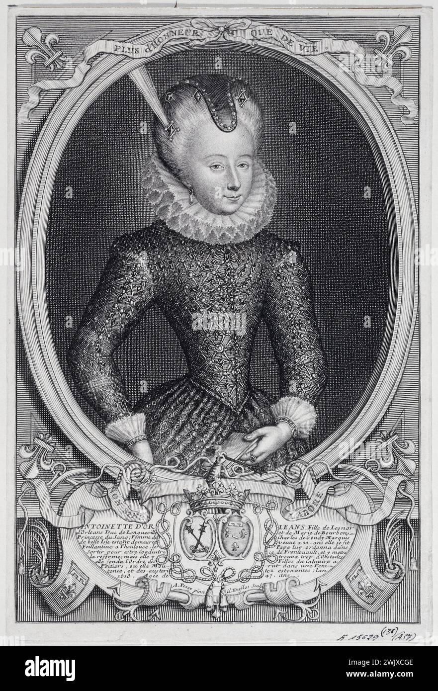 Duflos Antoinette Dorléans, daughter of Léonor Dorléans Duke of ...