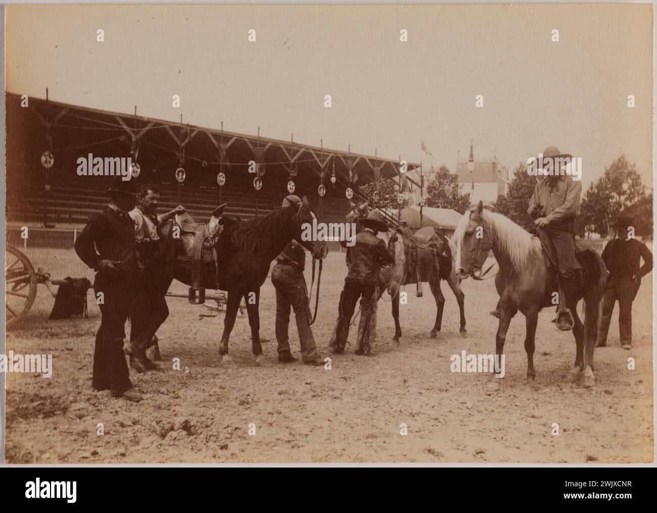 Hippodrome and roulette skating. "Buffalo Bill’s Wild West Show, men ...