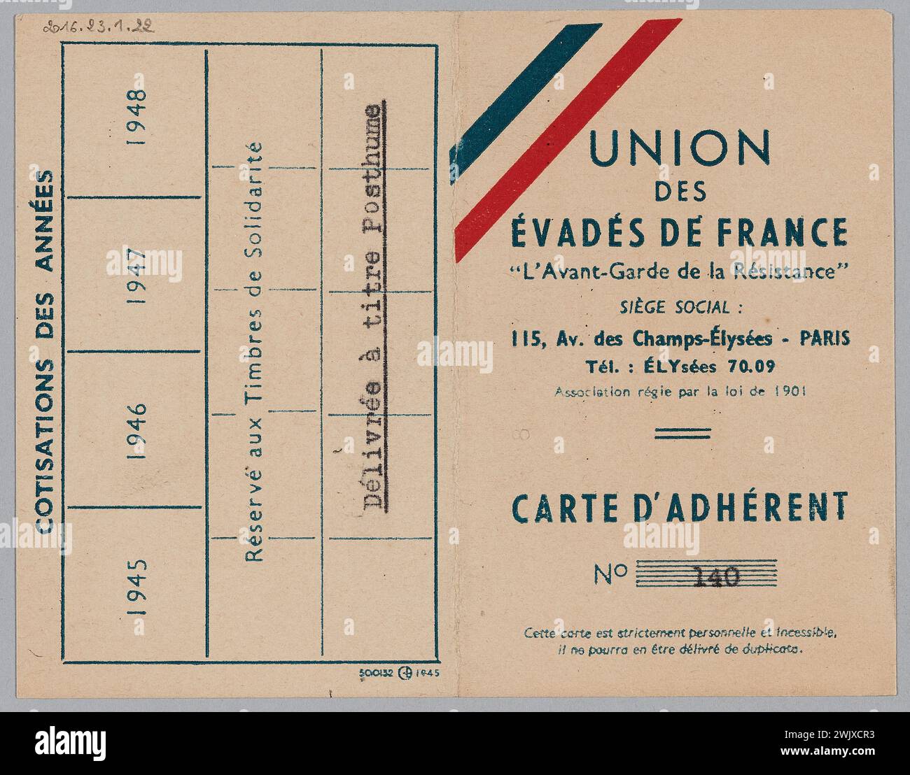 Union membership card hi-res stock photography and images - Alamy