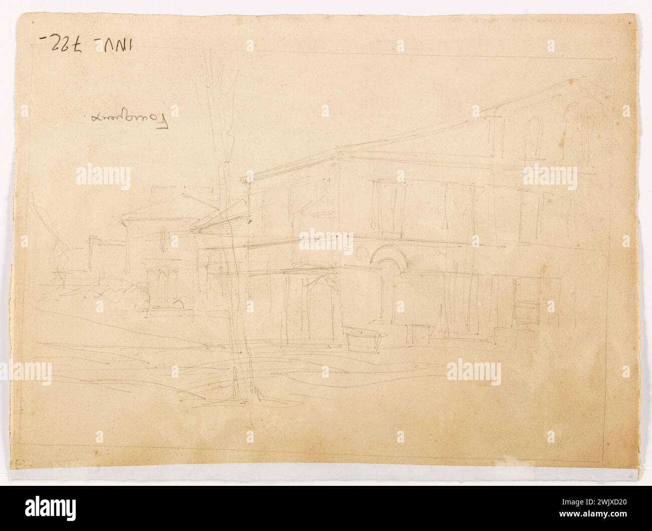 Henri Justin Marret (1878-1964). "The house inhabited by Victor Hugo in ...