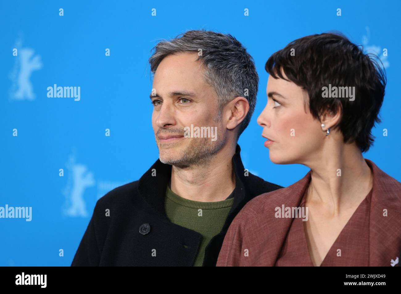Berlin, Germany, 17th February 2024, Gael García Bernal, Bérénice Bejo at the photo call for the ...