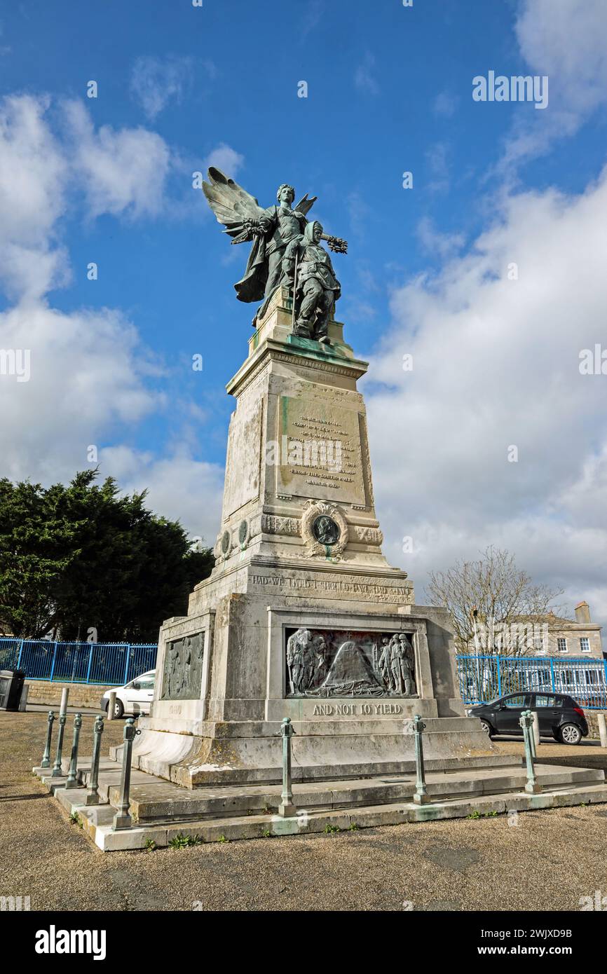 The Scott Memorial at Mount Wise in Devonport. Upright image of the ...