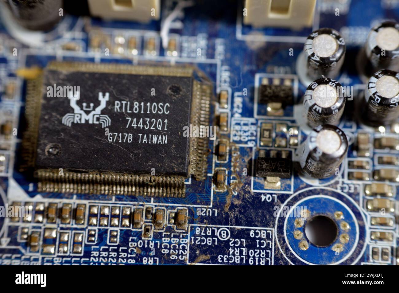 Cairo, Egypt, February 9 2024: Gigabyte main board computer motherboard ...