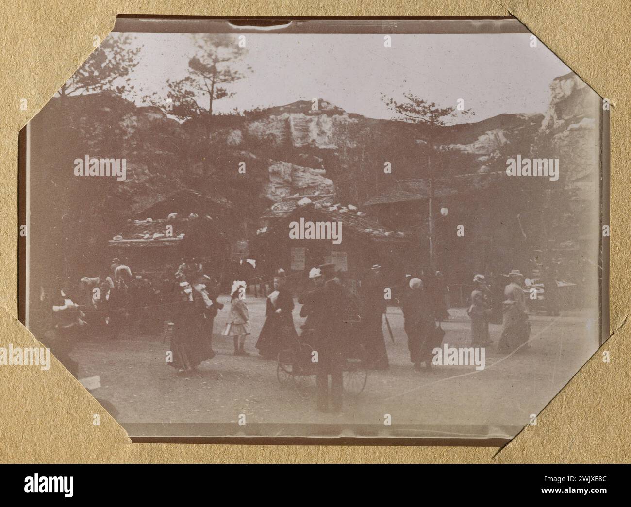 Anonymous. Album of the 1900 Universal Exhibition. Swiss village. 1900 ...