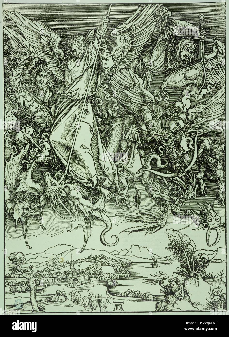 Albrecht Dürer (1471-1528). "Saint Michael terraging the Dragon ...