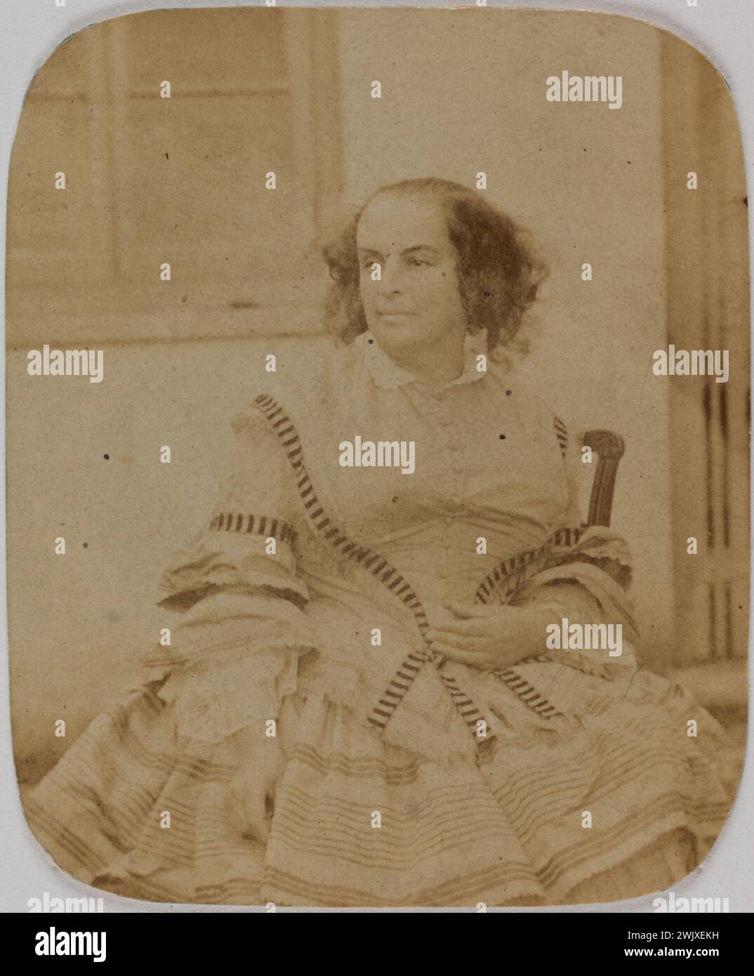 Madame Adèle Hugo ". Anonymous photography. Draw on salted paper. 1853 ...