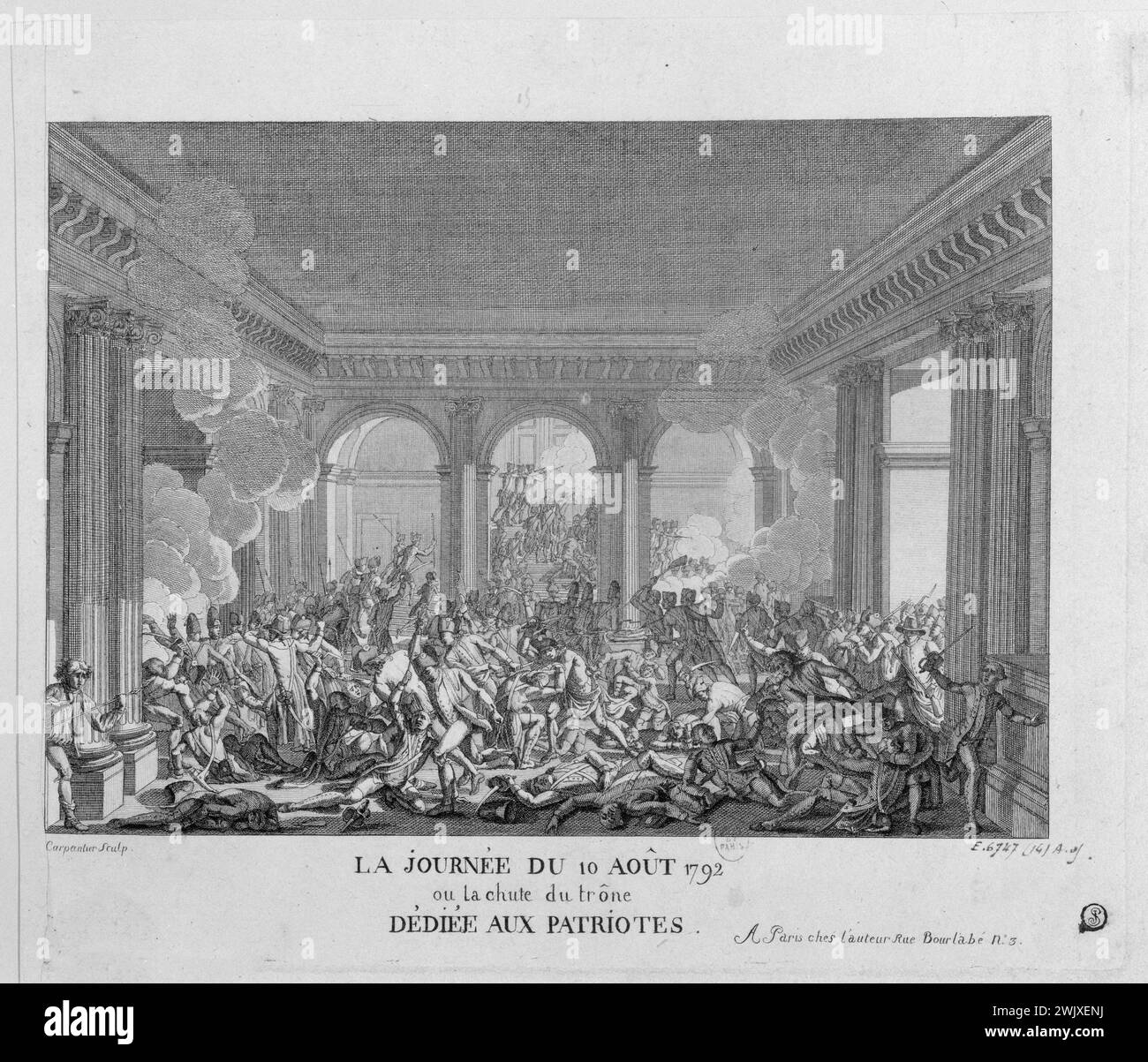 Carpentier or carpantier L. ( -). French Revolution: Day of August 10 ...