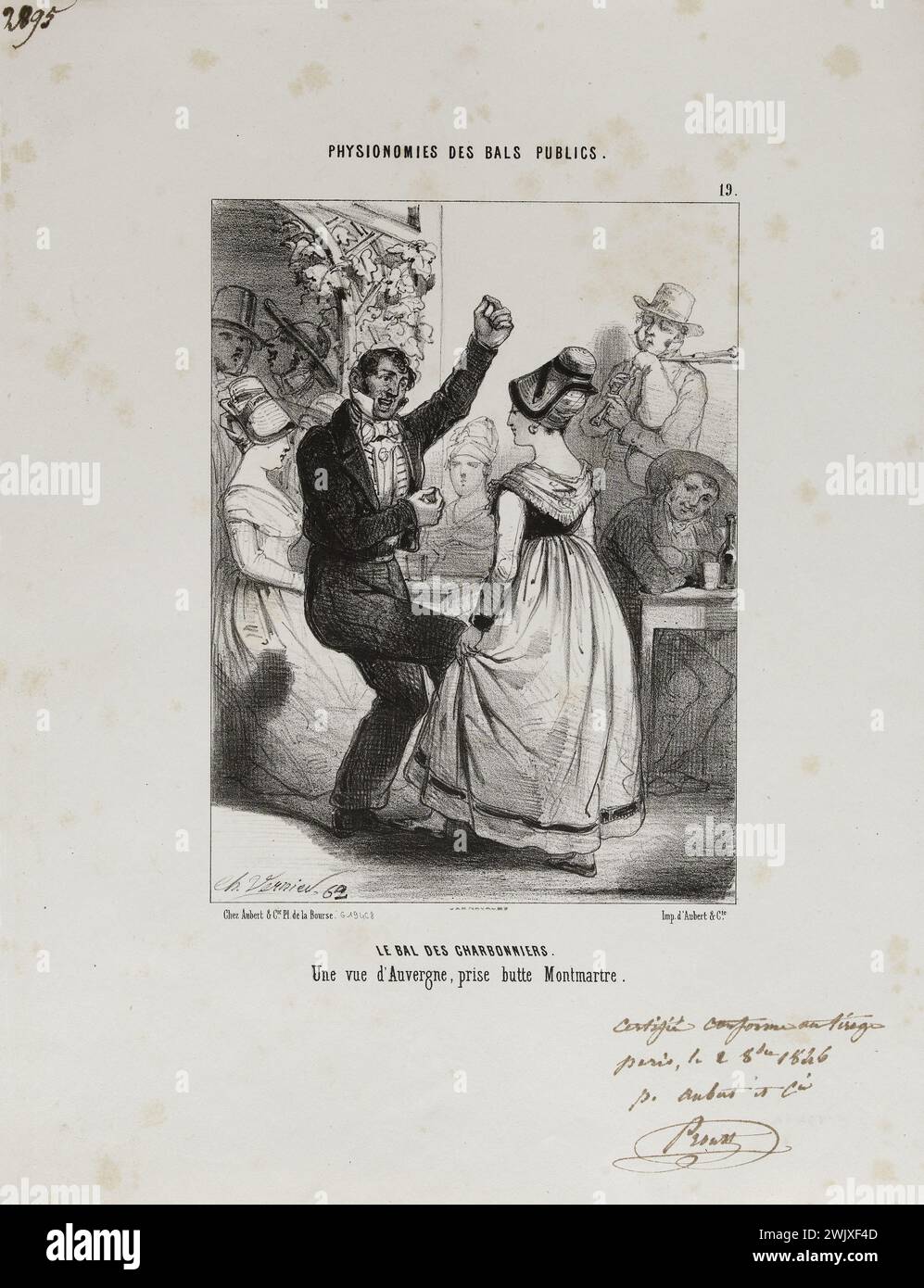 Charles Vernier (1831-1887). "Le Bal des Charbonniers; a view of ...
