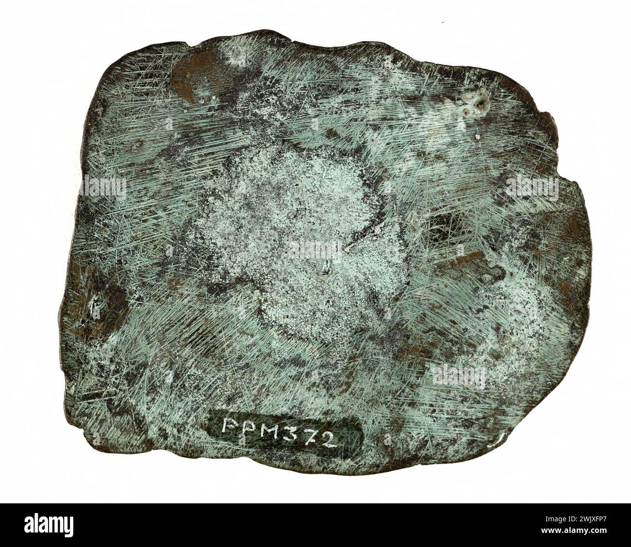 Naoum Aronson (1872-1943). Medal plate. Portraits. Metal, bronze, green ...