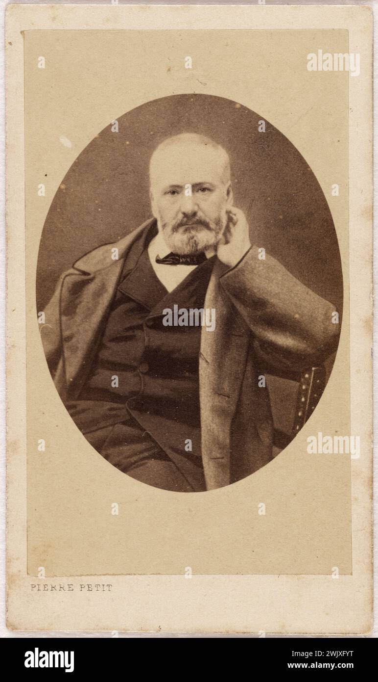 Victor Hugo. Photograph by Pierre Petit, dit Lanith (1831-1909). Albumin paper. Paris, house of ...