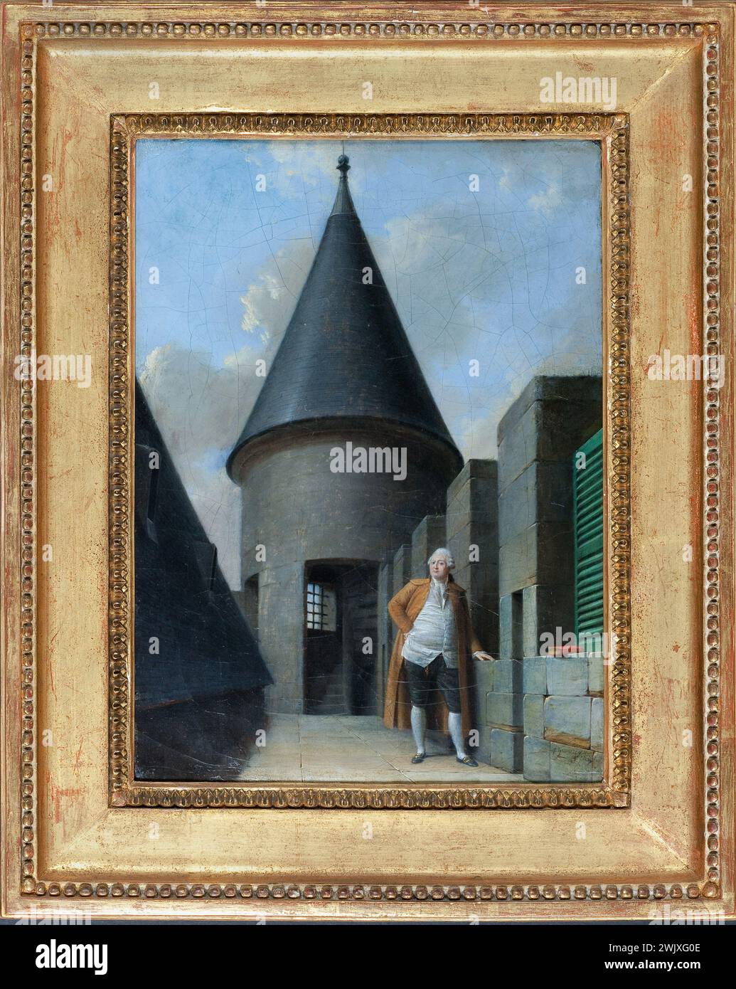 Jean-François Garneray (1755-1837). "Louis XVI at the temple, around ...