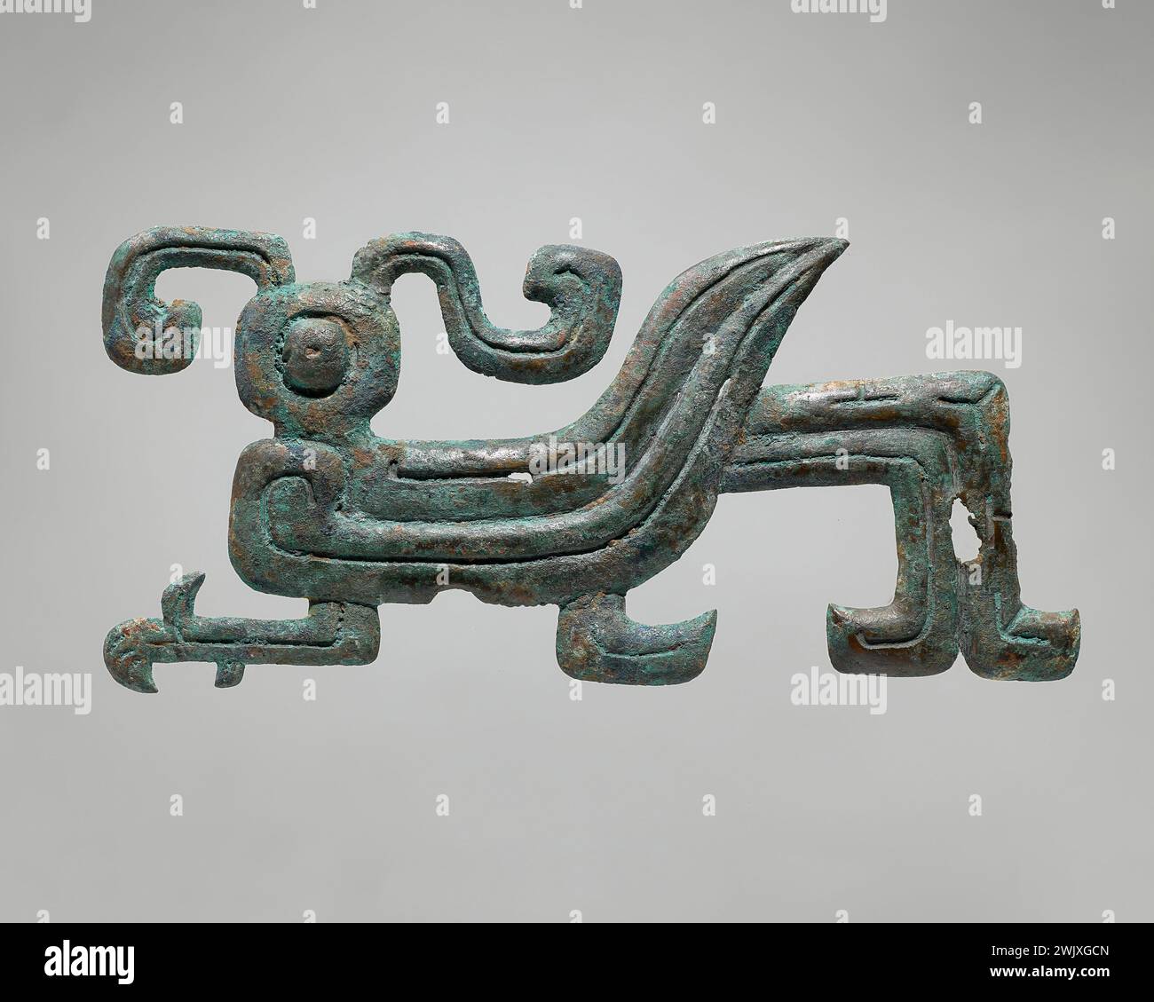 Decorative plate (common name), -1200. Incised bronze. Cernuschi Museum ...