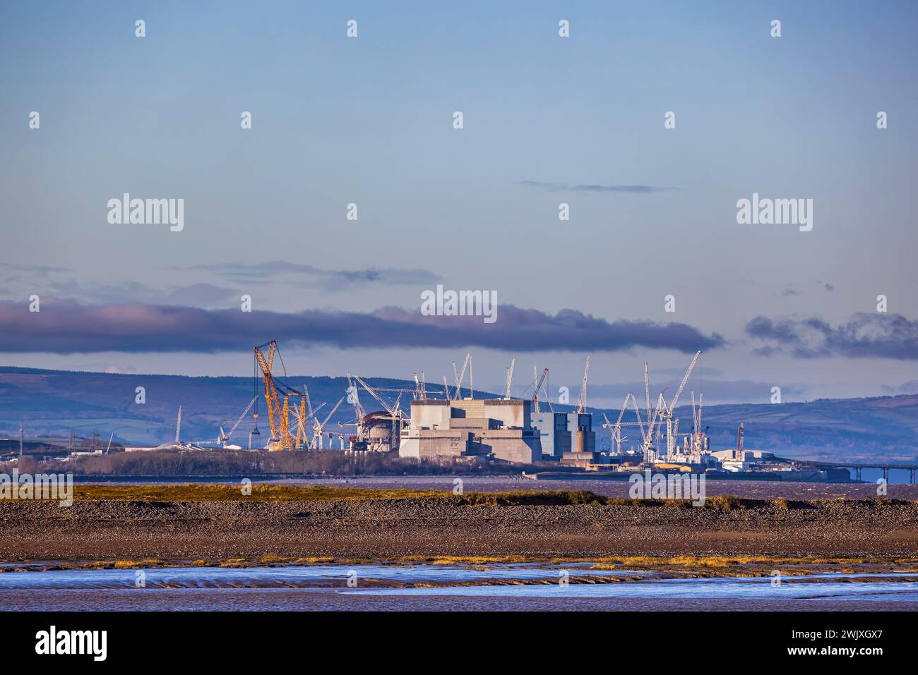 The construcution of the the new Hinkley Point C nuclear power station ...