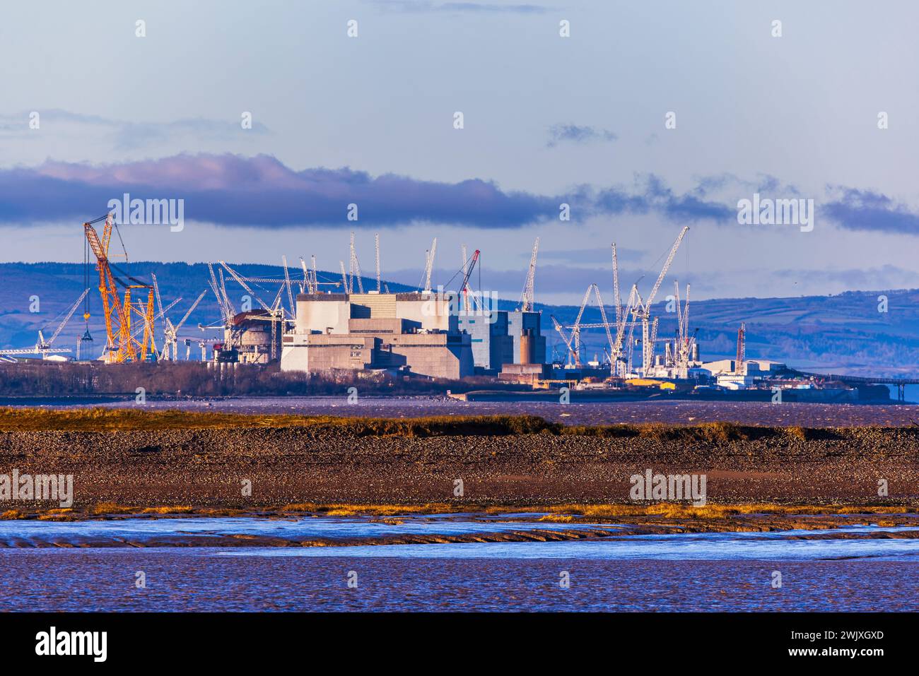 The construcution of the the new Hinkley Point C nuclear power station ...