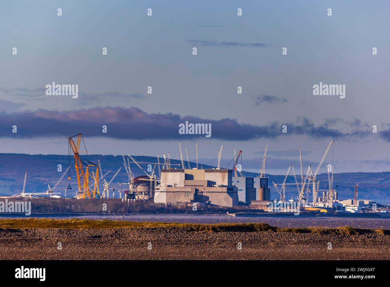 The construcution of the the new Hinkley Point C nuclear power station ...