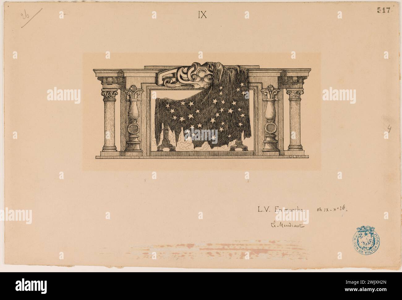 Léon Pierre Urbain Bourgeois (1842-1911). "The beggar. Illustration for ...