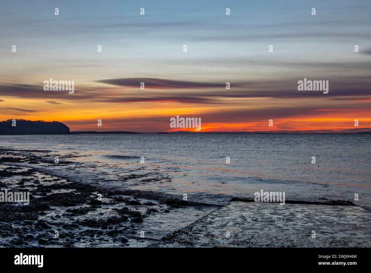 Multitude of colours along the horizon Stock Photo - Alamy