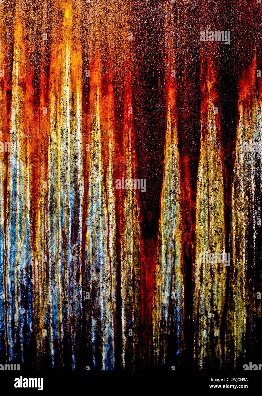 Rusted metal surfaces, chemical reaction Stock Photo - Alamy